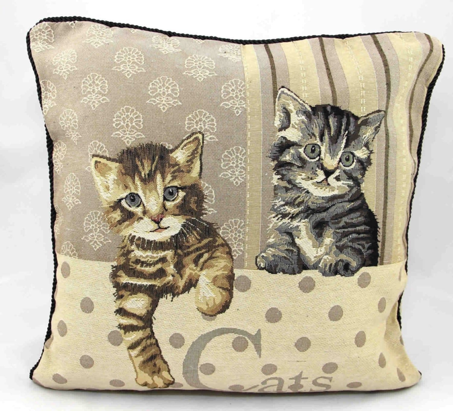 Housse de coussin motif chat – Arbre à chat